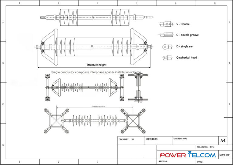 Interphase Spacer, Insulated Interphase Spacer Manufacturer - Powertelcom
